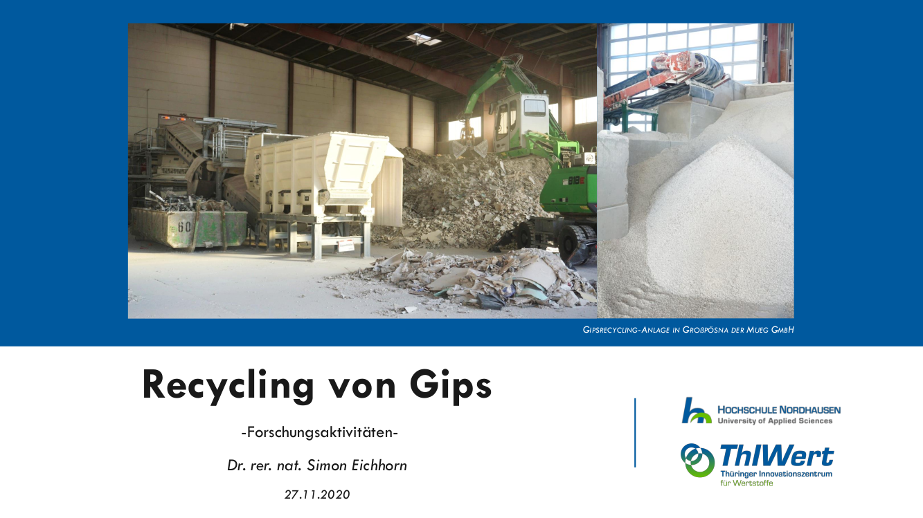 Erfolgreiche Tagung "Bedarf an Naturgips in Deutschland"